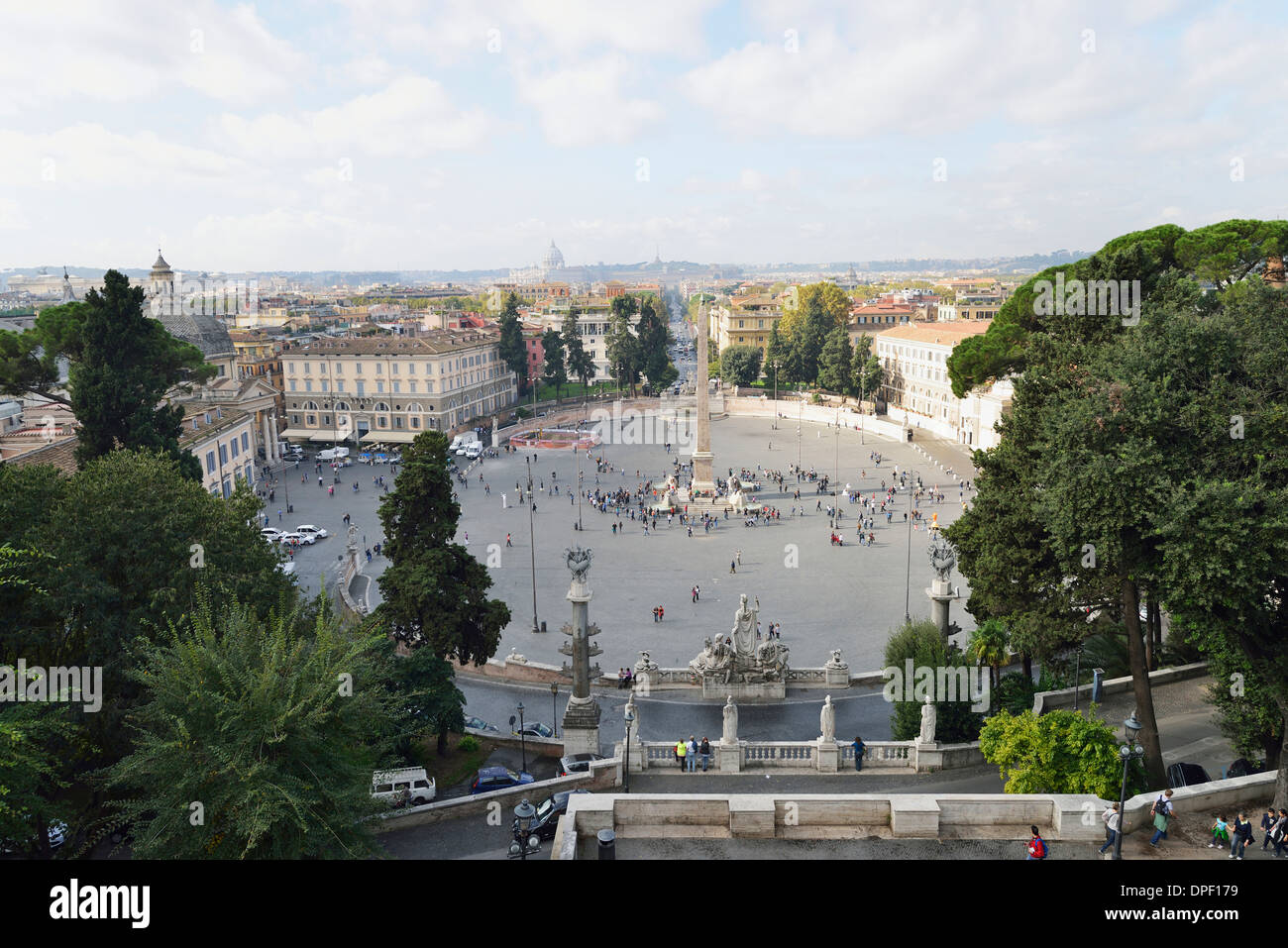 Piazza del Popolo square, Rome, Italy Stock Photo - Alamy