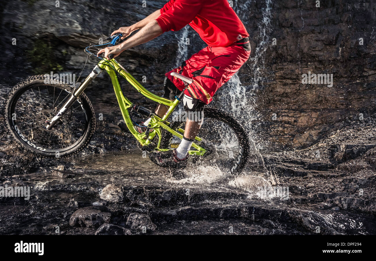 Cycling through water hi-res stock photography and images - Alamy