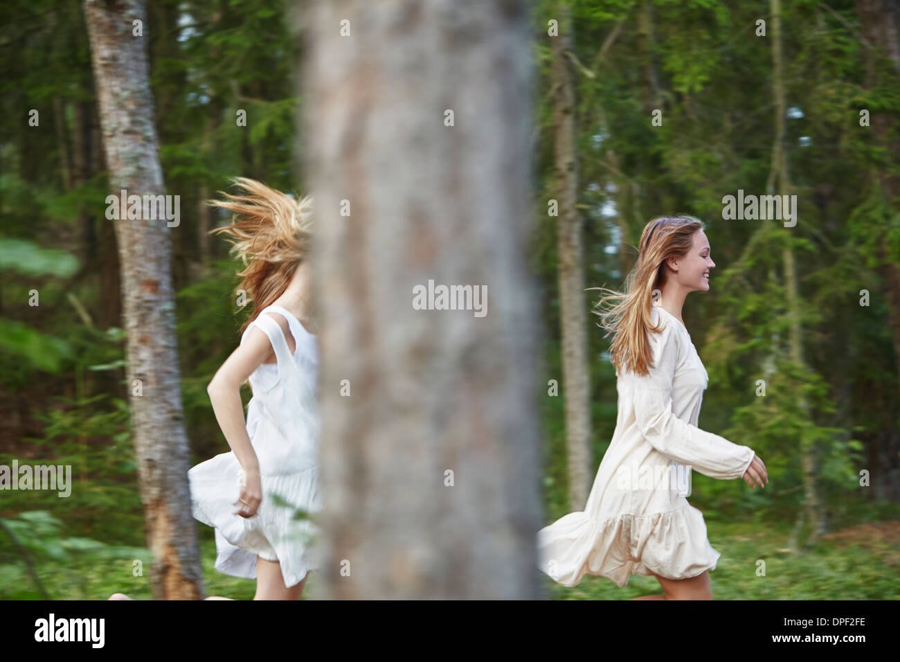 Two Teenage Girls Running High Resolution Stock Photography and Images ...