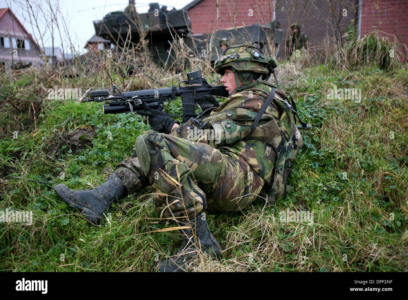 Dutch army is performing a drill in Holland Stock Photo - Alamy