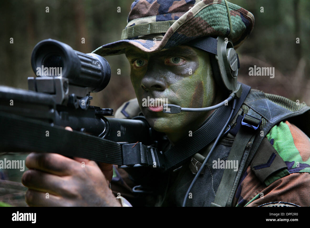 Dutch army is performing a drill in Holland Stock Photo - Alamy