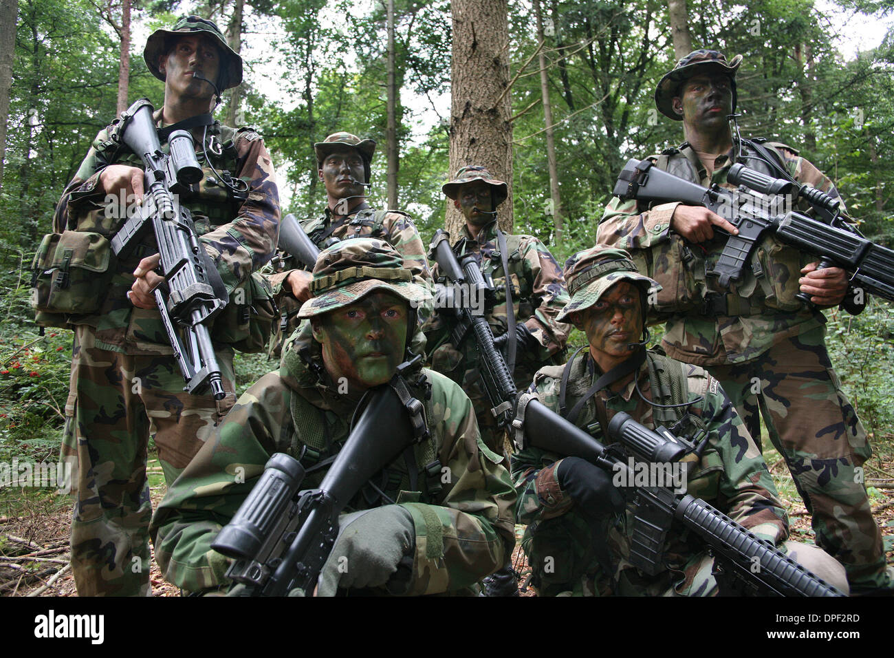 Dutch army is performing a drill in Holland Stock Photo - Alamy