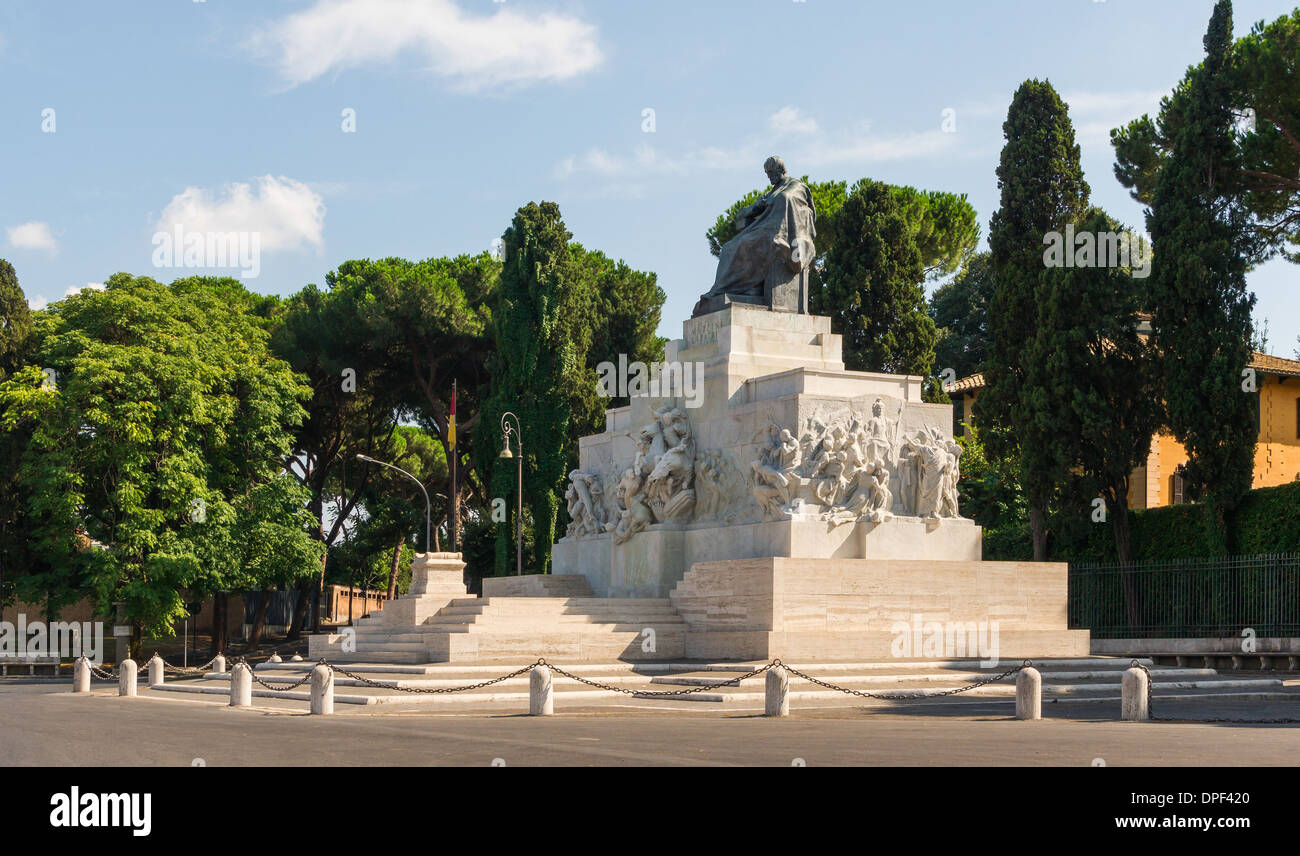 The 'A Mazzini la Patria' monument in Rome honors Giuseppe Mazzini, an ...
