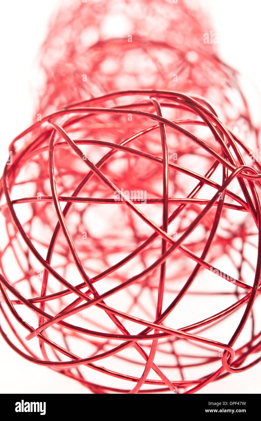 red wired balls Stock Photo - Alamy