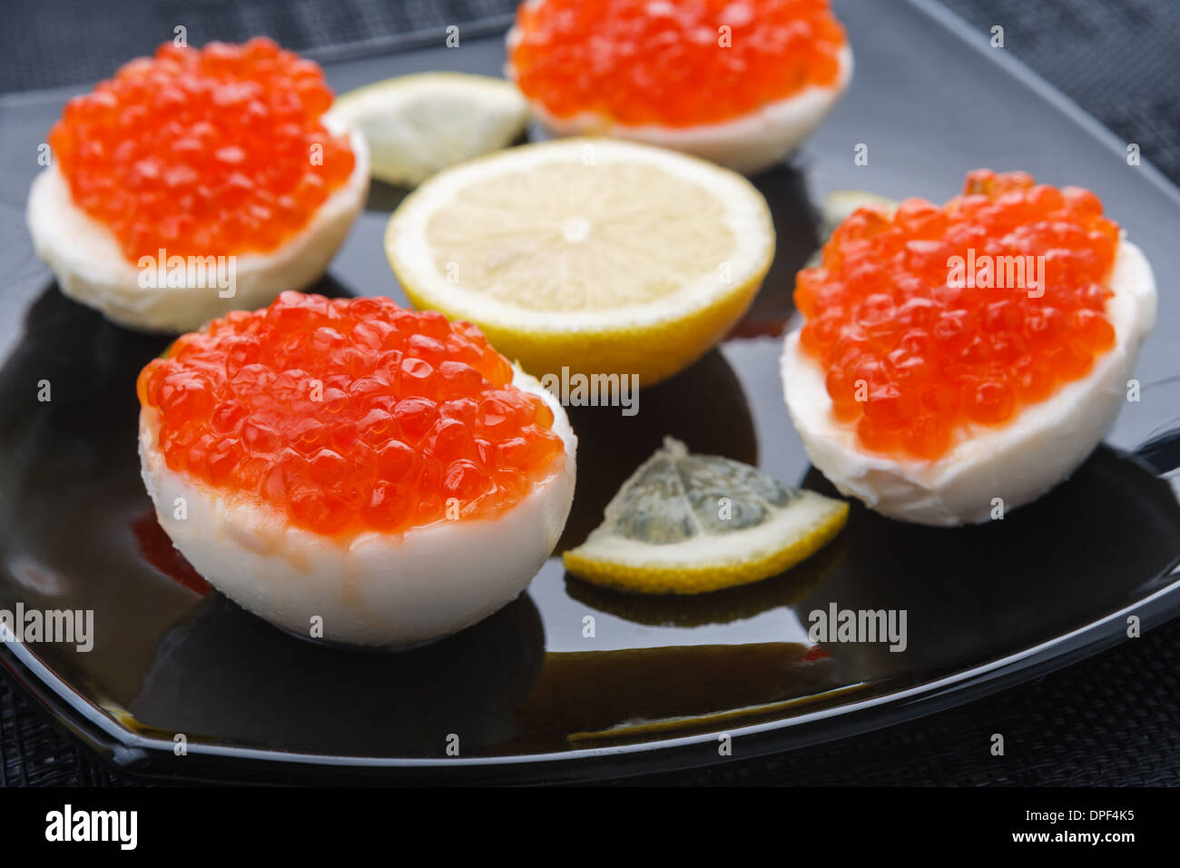 Black fish eggs hi-res stock photography and images - Alamy