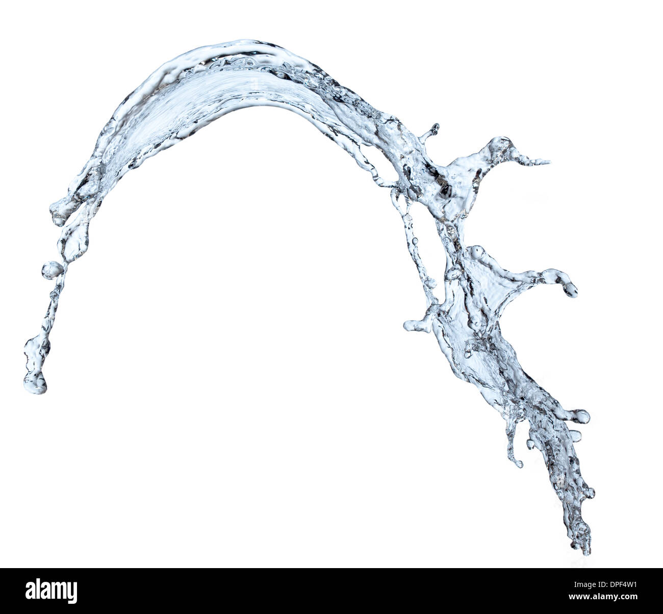 Splashes of flying crystal clear water Stock Photo - Alamy