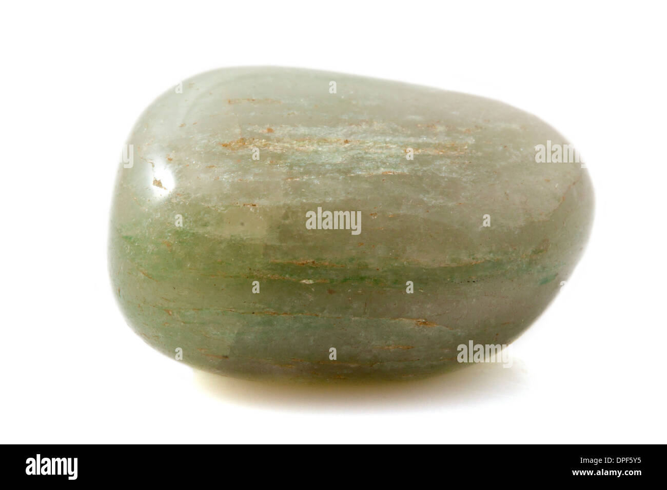 Green health stone isolated on a white background Stock Photo - Alamy