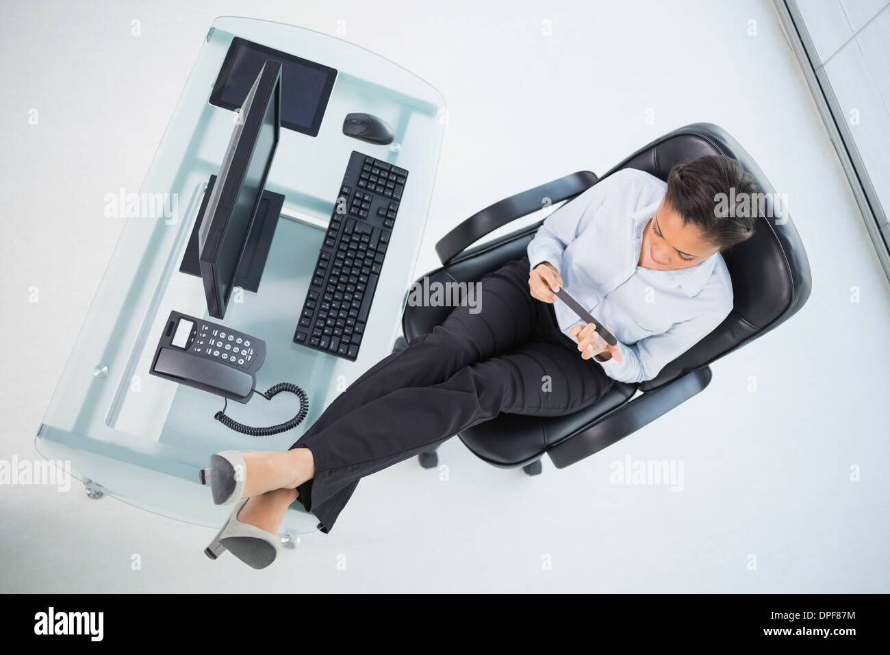 Business woman filing nails office hi-res stock photography and images ...