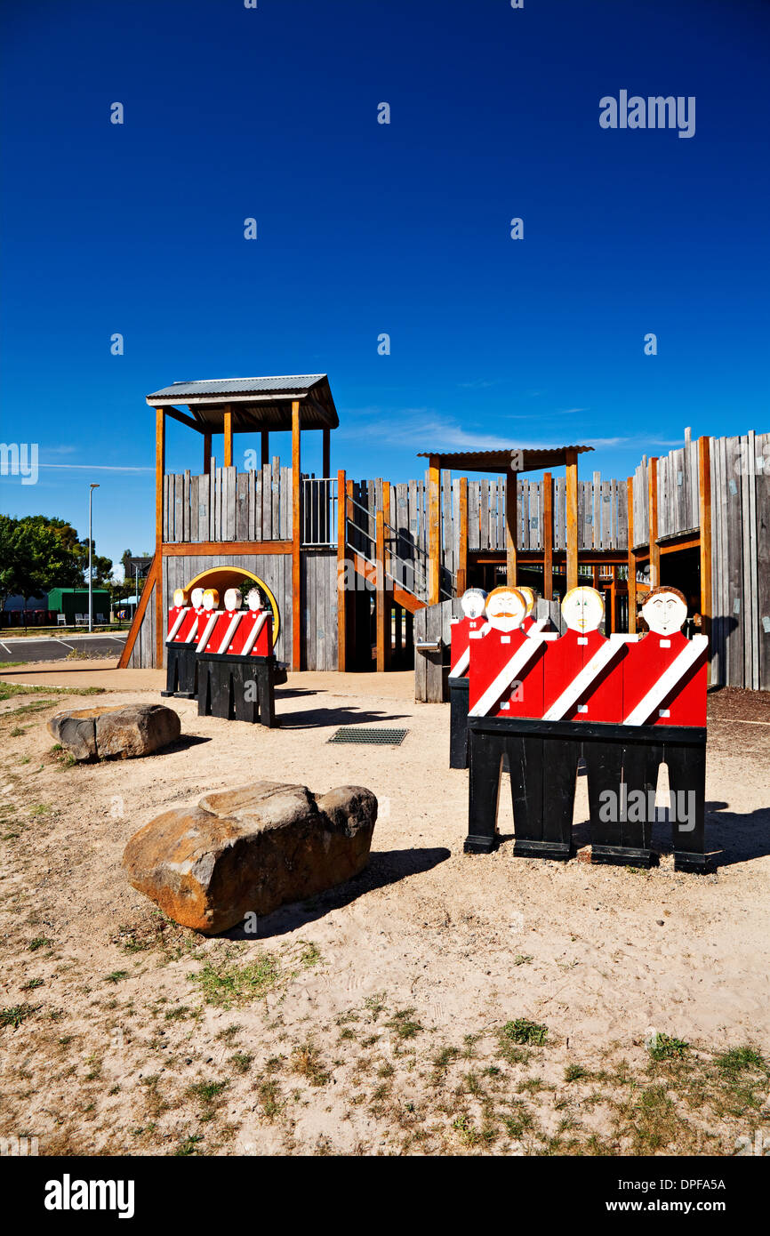 Ballarat Australia / A children`s playground at the site of the Eureka ...