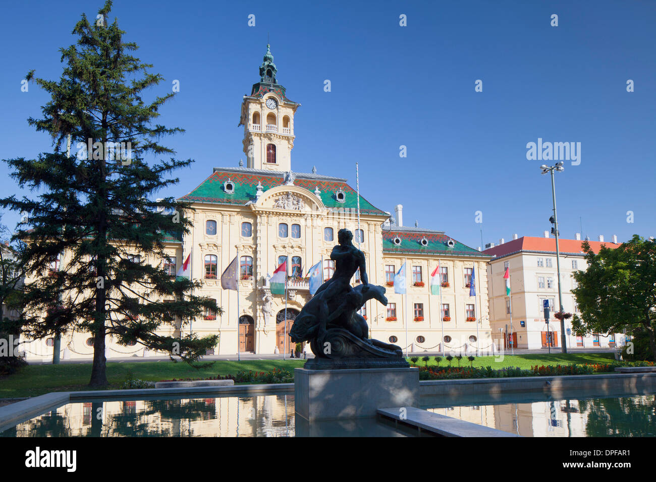 Town Hall, Szeged, Southern Plain, Hungary, Europe Stock Photo - Alamy