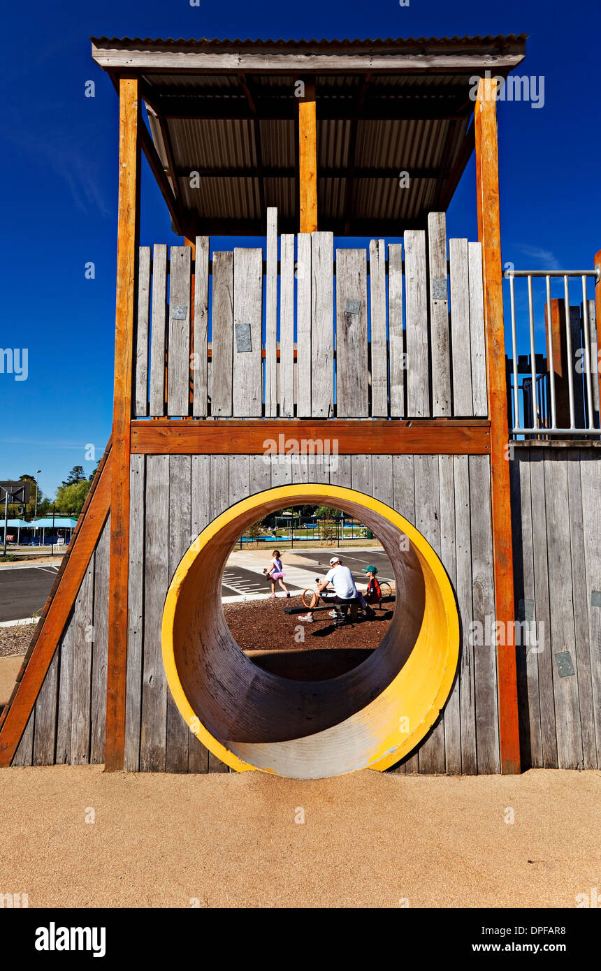 Ballarat Australia / A children`s playground at the site of the Eureka ...