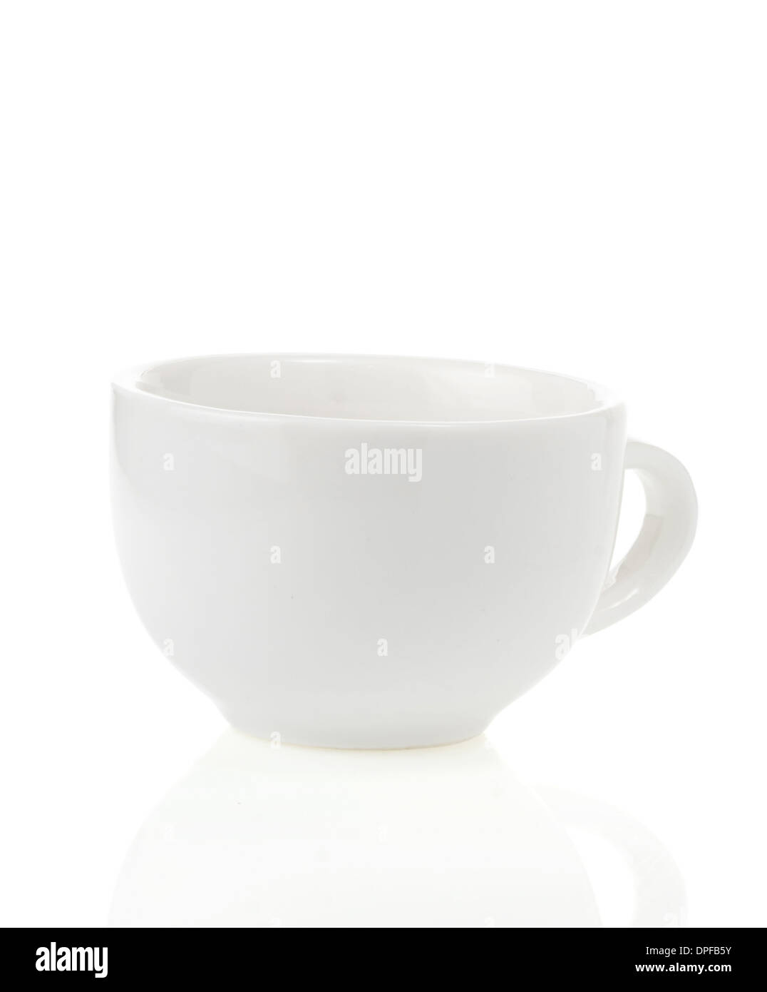 Empty clean white cup hi-res stock photography and images - Alamy