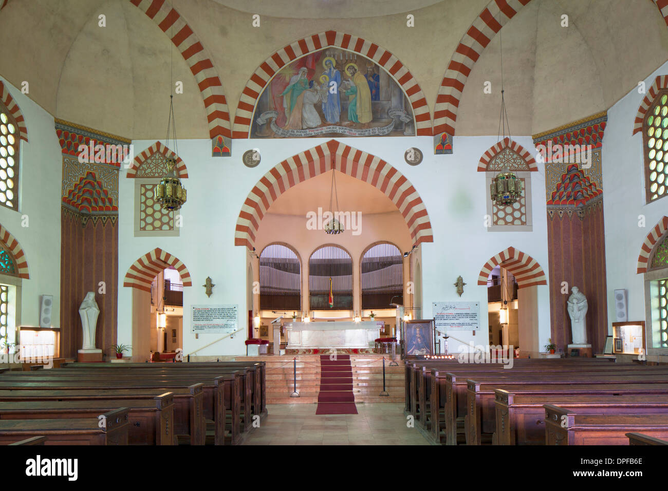 Interior of Mosque Church, Pecs, Southern Transdanubia, Hungary, Europe ...