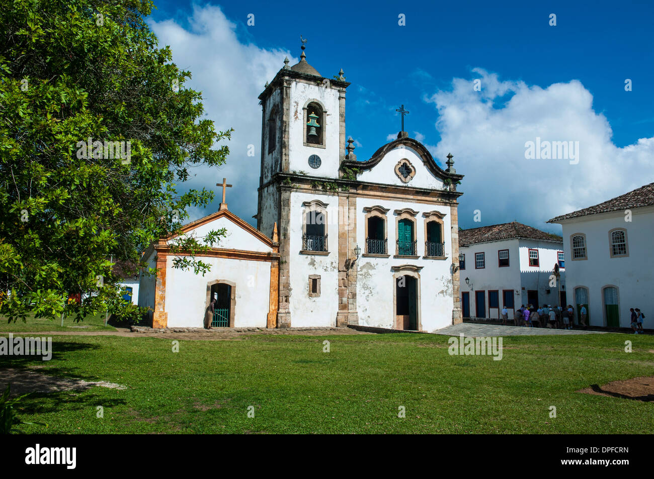Santa Rita church in Paraty, south of Rio de Janeiro, Brazil, South ...