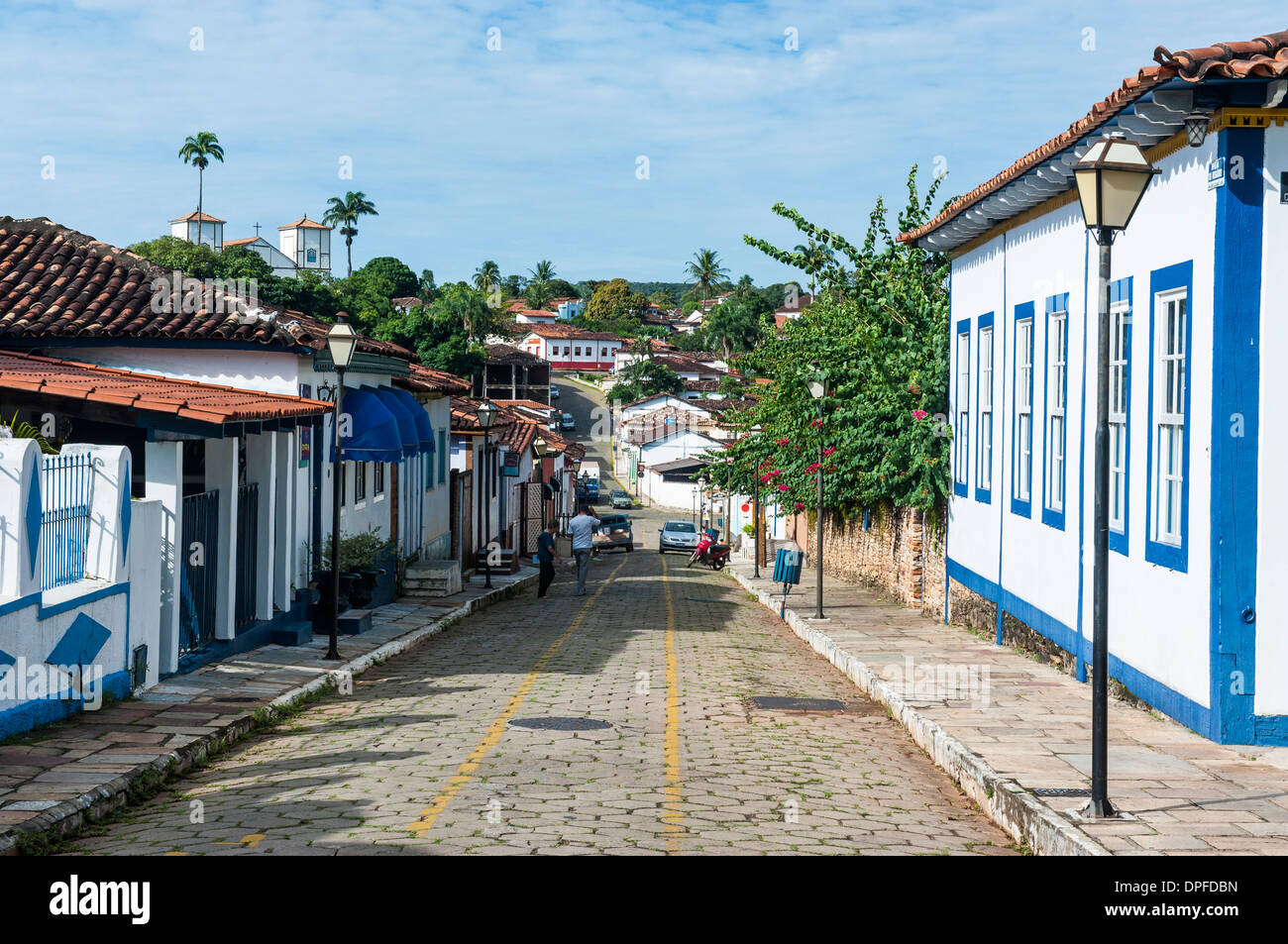 Colonial architecture in the rural village of Pirenopolis, Goais ...