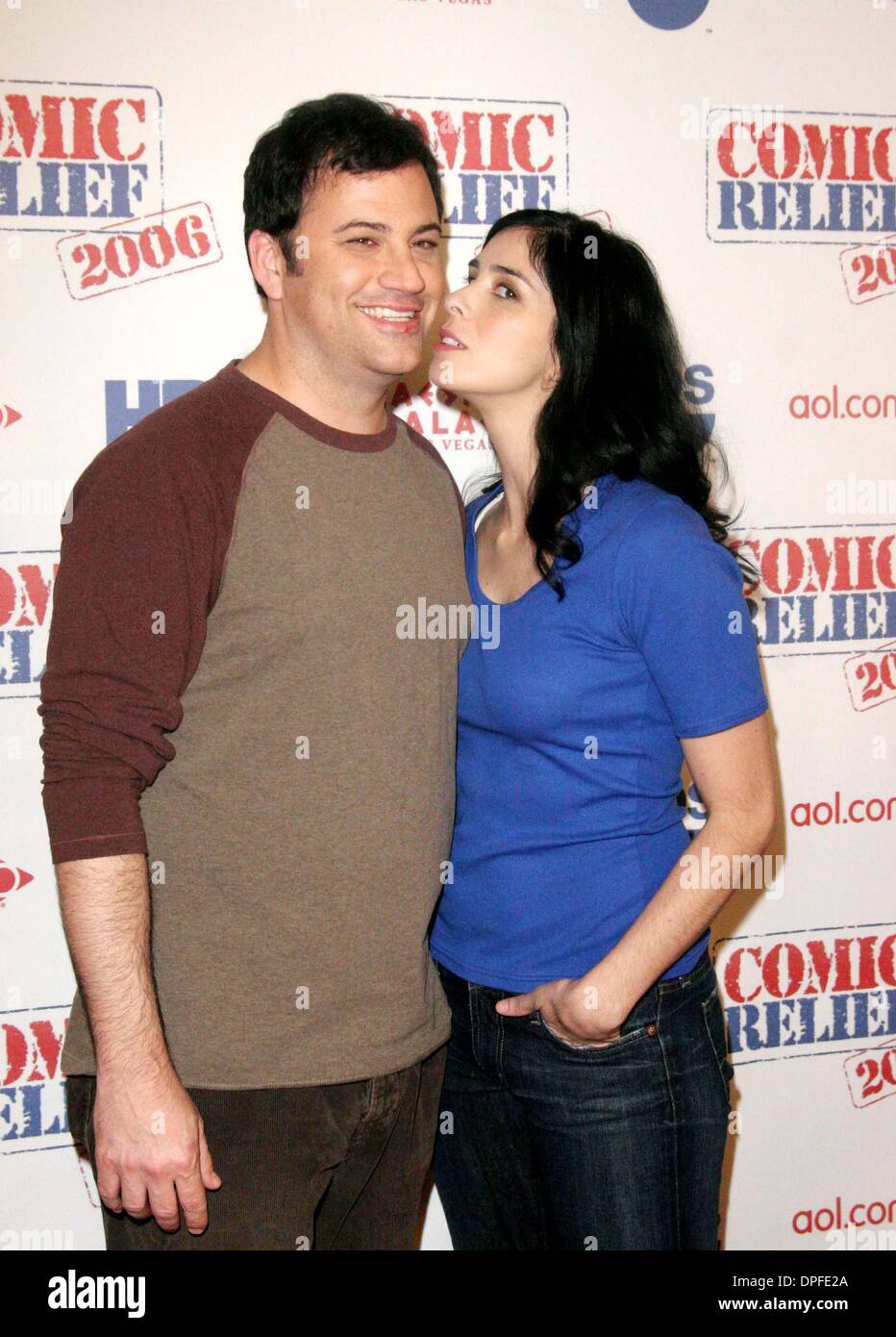 Jimmy Kimmel And Sarah Silverman Kissing