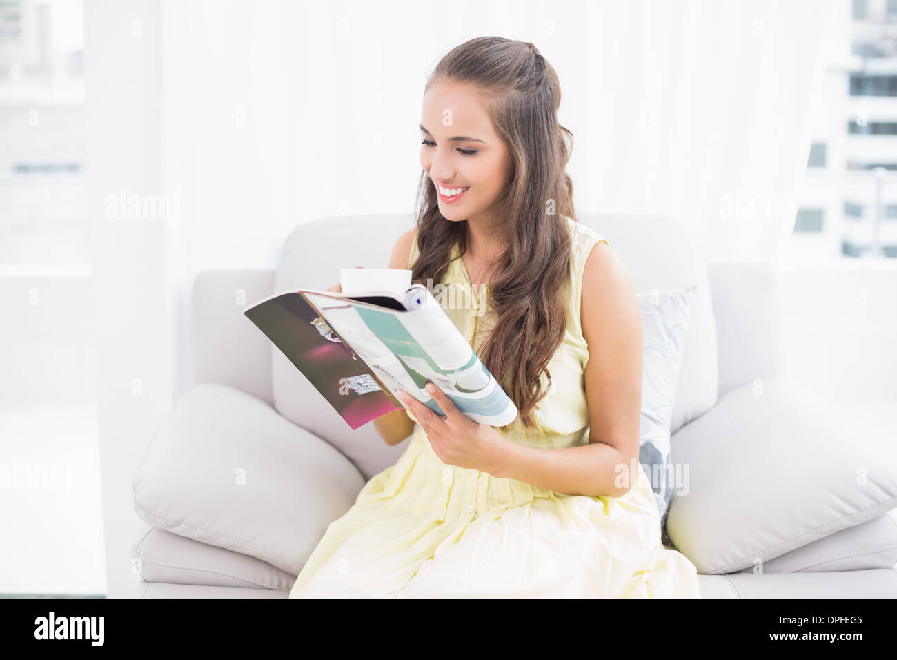 Time reading attractive young hi-res stock photography and images - Alamy