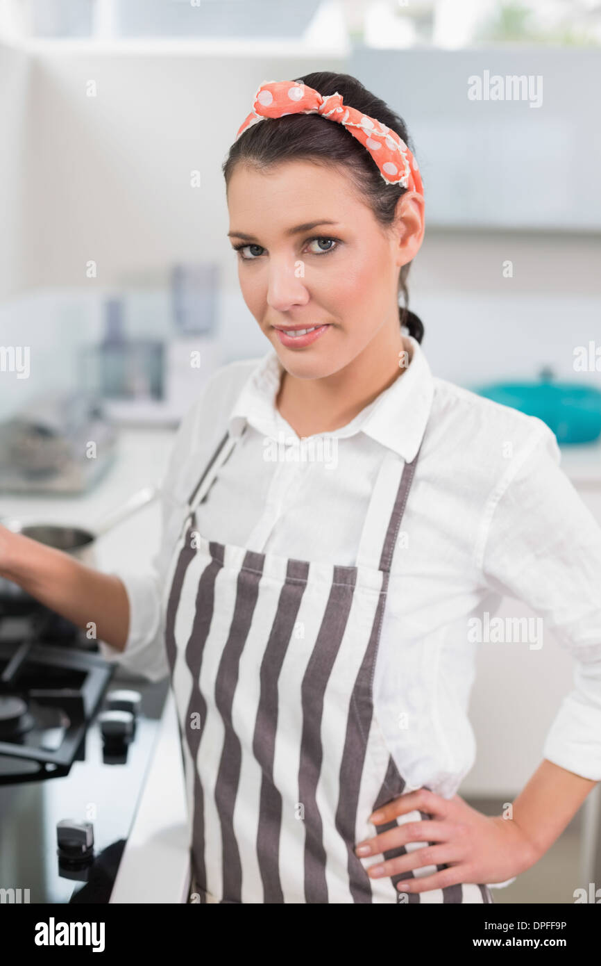Gorgeous caucasian woman cook hi-res stock photography and images - Alamy