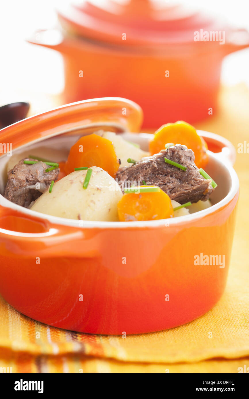 beef stew with potato and carrot Stock Photo - Alamy
