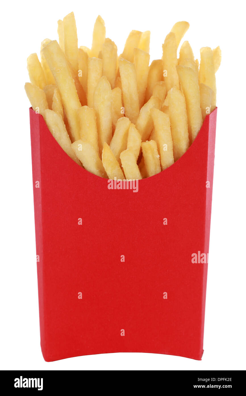Box of fries Cut Out Stock Images & Pictures - Alamy