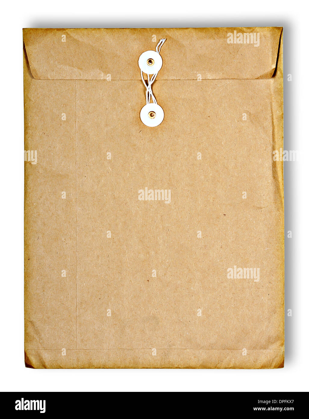 Postal crumpled envelope isolated on white background Stock Photo - Alamy