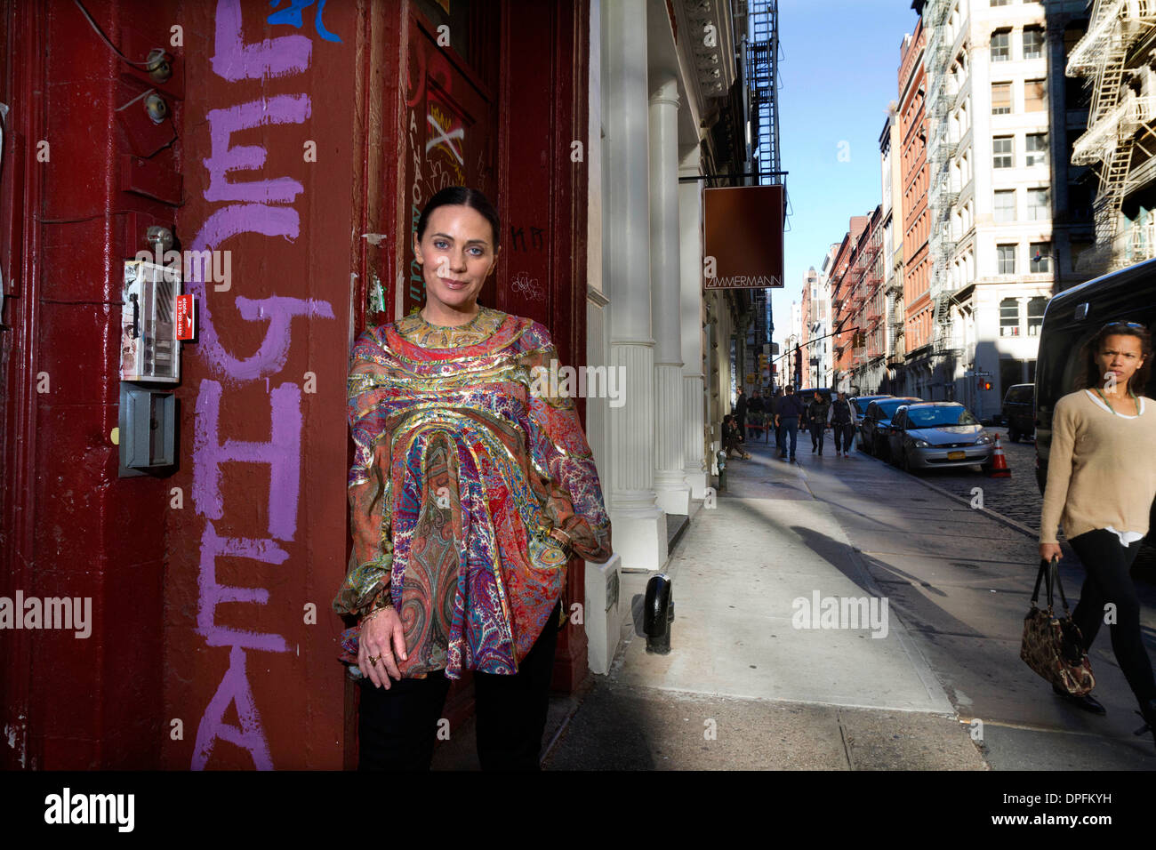 Australian fashion designer and retailer Nicky Zimmermann in her New ...