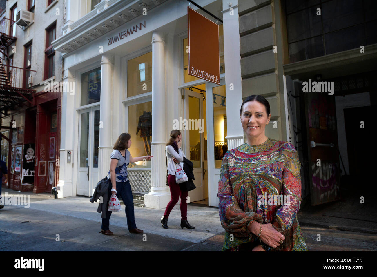 Australian fashion designer and retailer Nicky Zimmermann in her New ...