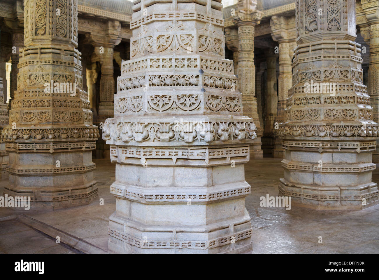 Ranakpur Temple of Jainism known for its carved Pillars and Ancient ...
