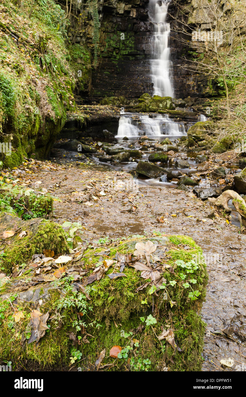 Mill Gill waterfall in Wensleydale Stock Photo - Alamy