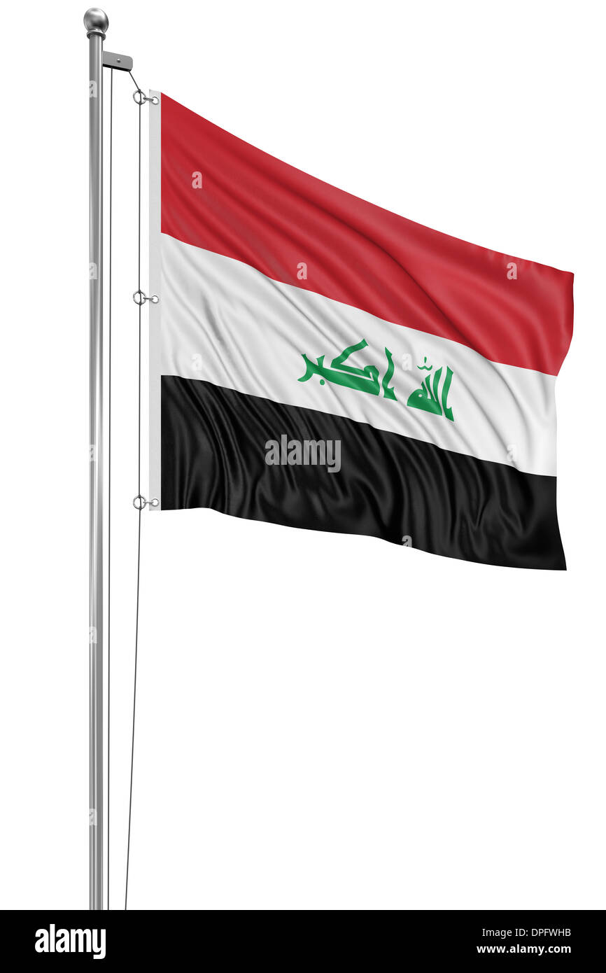3D Iraqi flag Stock Photo - Alamy