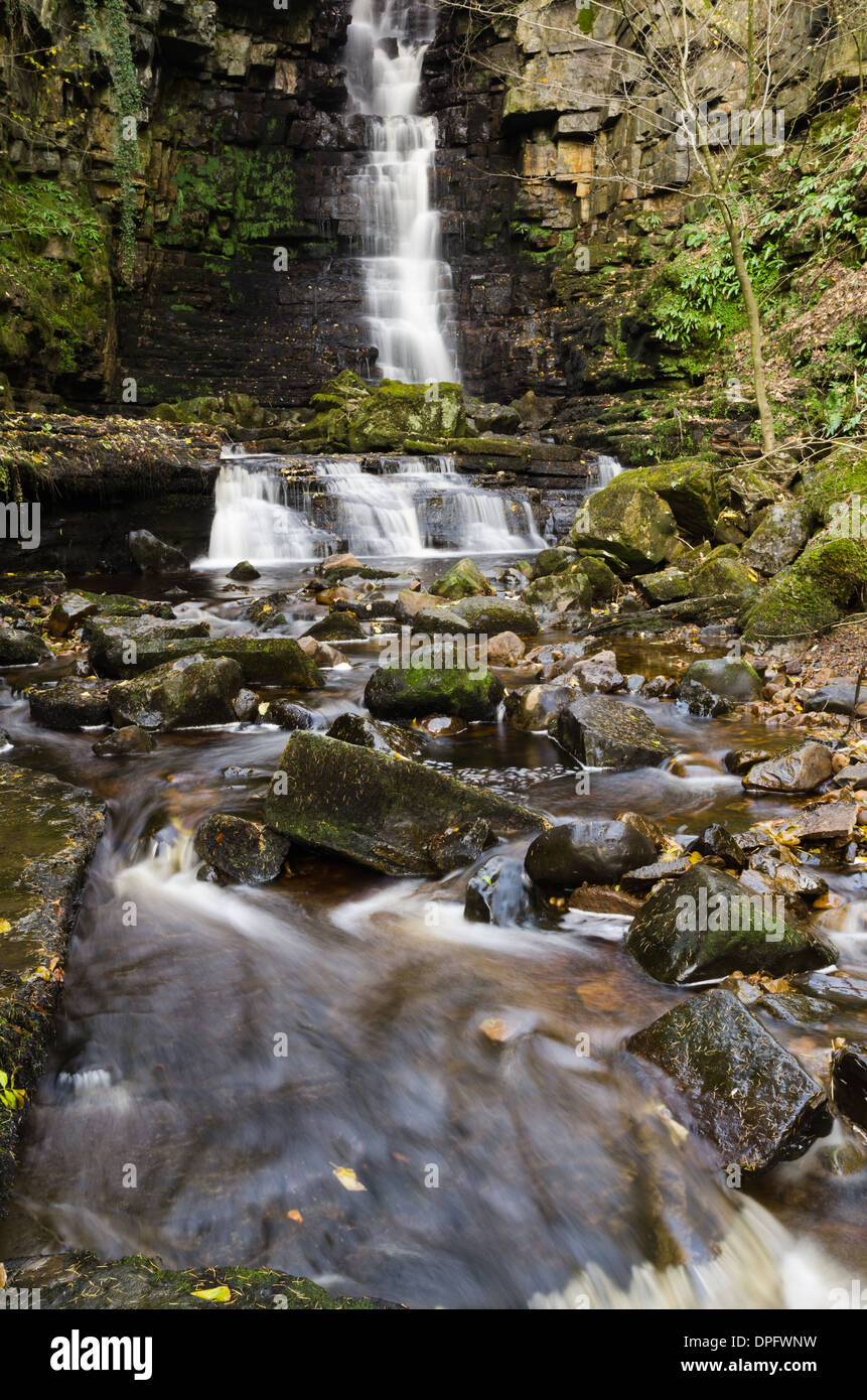 Mill Gill waterfall in Wensleydale Stock Photo - Alamy