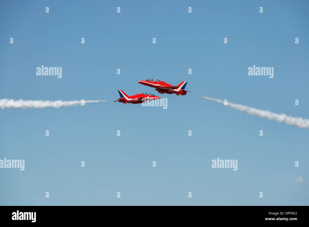 The British Royal Air Force Military Aerobatic Display team, the Red ...