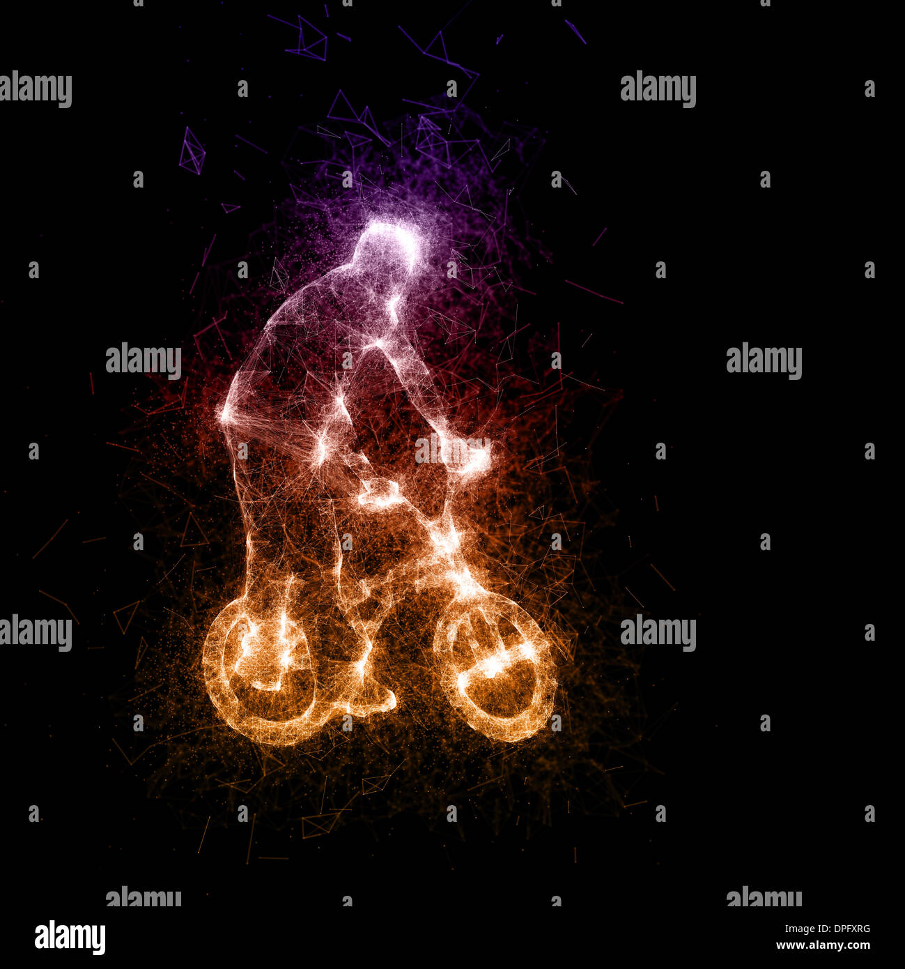 Digital geometric figures Stock Photo - Alamy