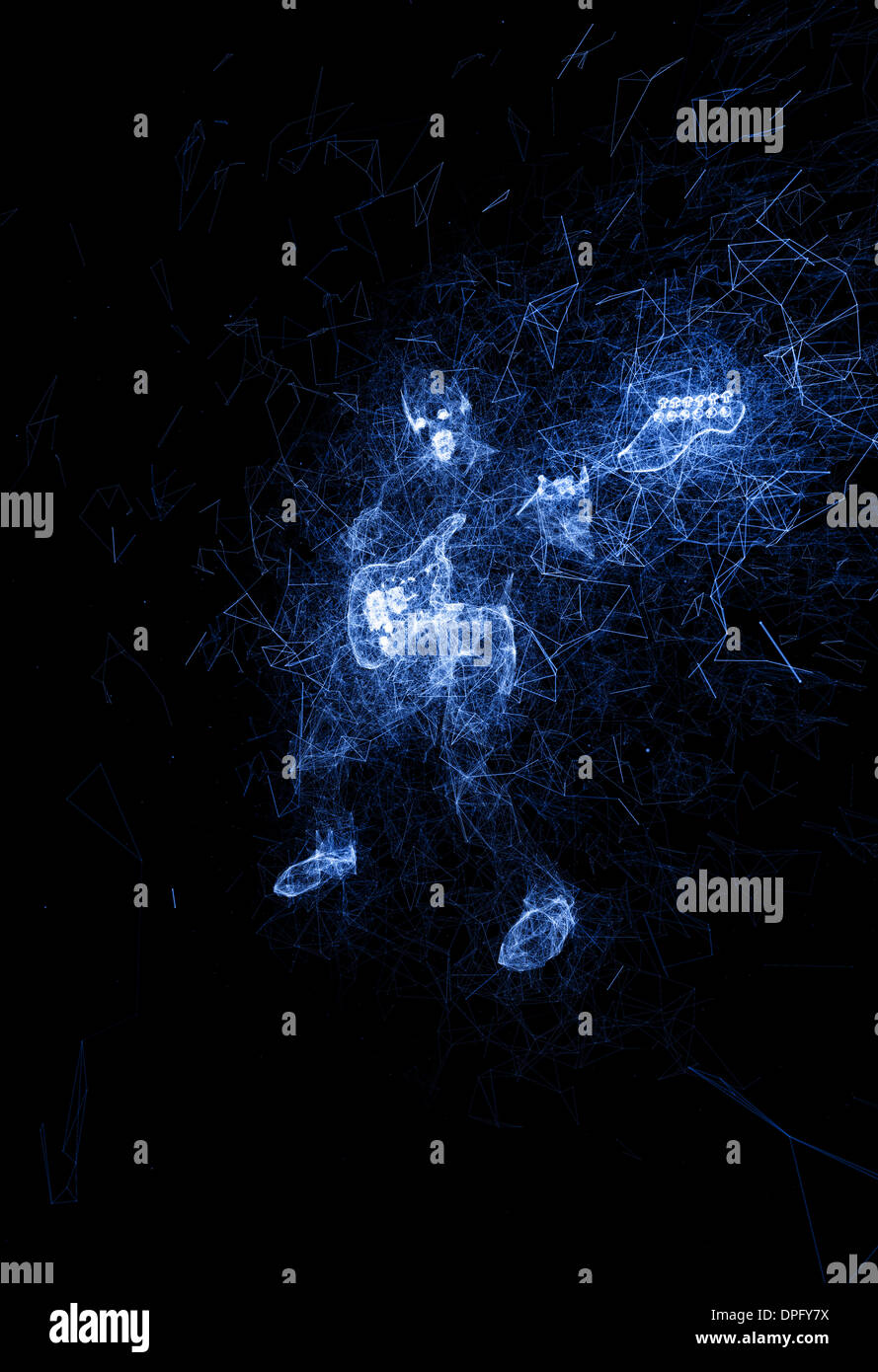 Digital geometric figures Stock Photo - Alamy