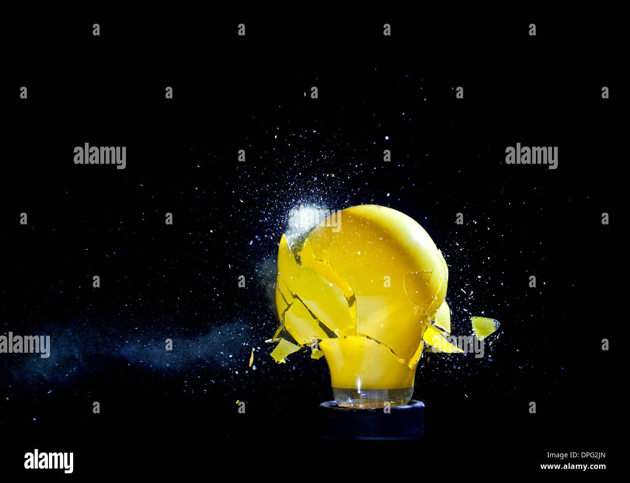 closeup image of bulb explosion Stock Photo - Alamy