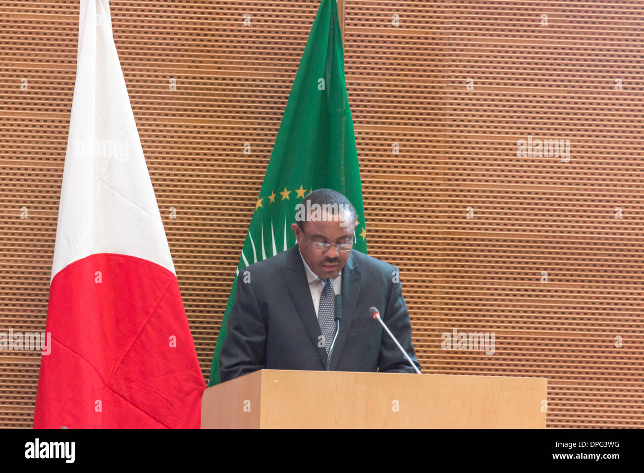 Addis Ababa, Ethiopia. 14th January 2014. H.E. Mr. Hailemariam ...