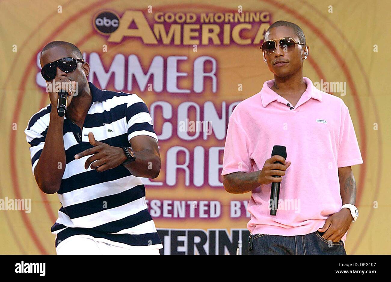 Aug. 4, 2006 - New York, New York, U.S. - PHARRELL WITH KANYE WEST ...
