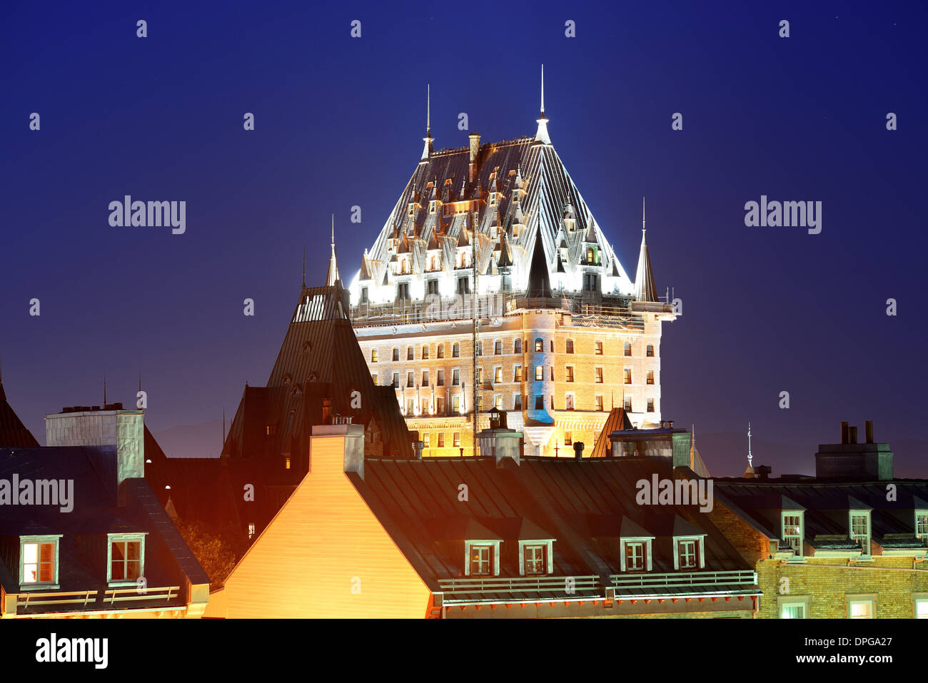 Chateau Frontenac At Night High Resolution Stock Photography and Images ...