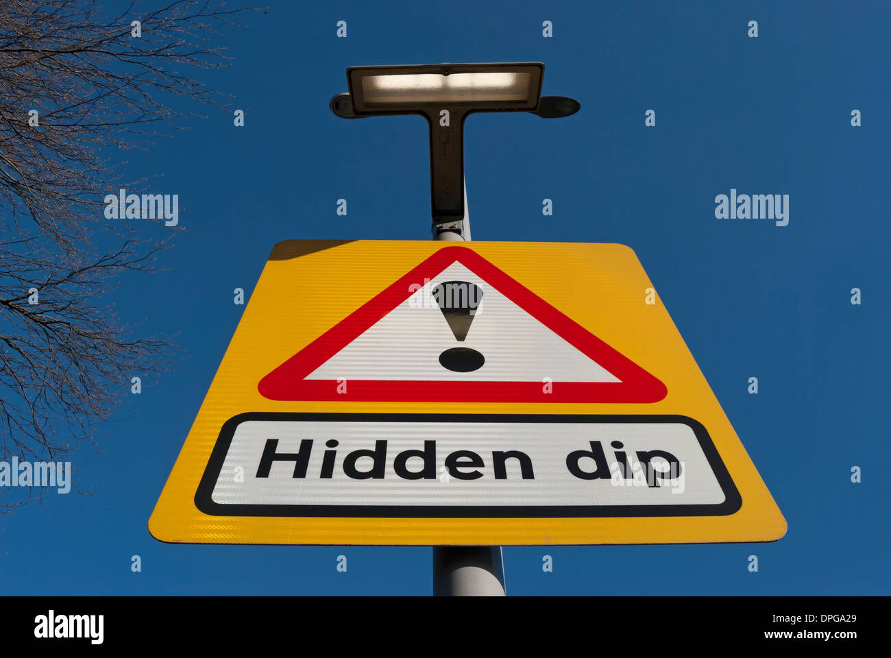 Exclamation mark road sign hi-res stock photography and images - Alamy