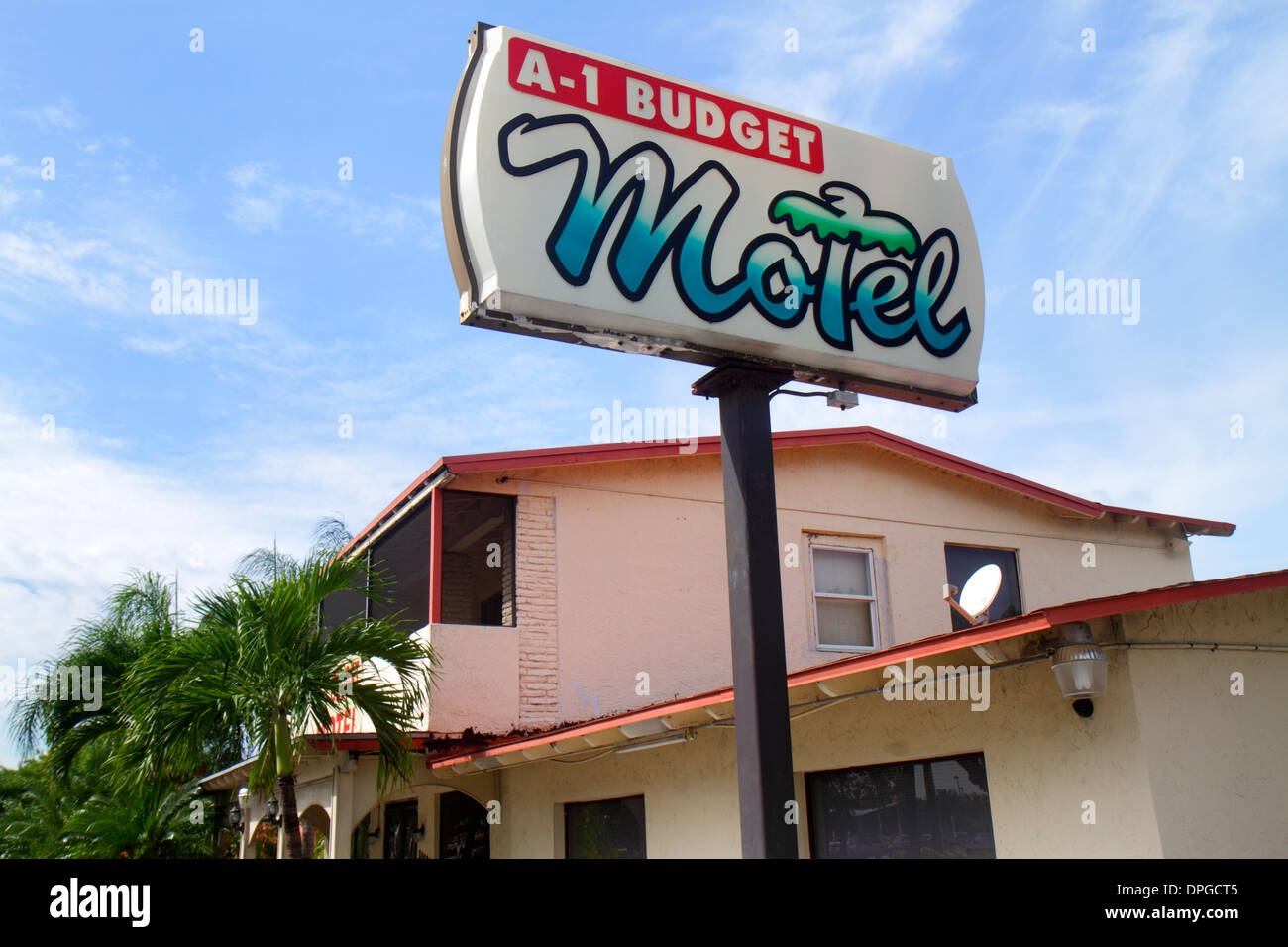 Miami Florida,Homestead,A-1 Budget Motel,front,entrance,sign ...
