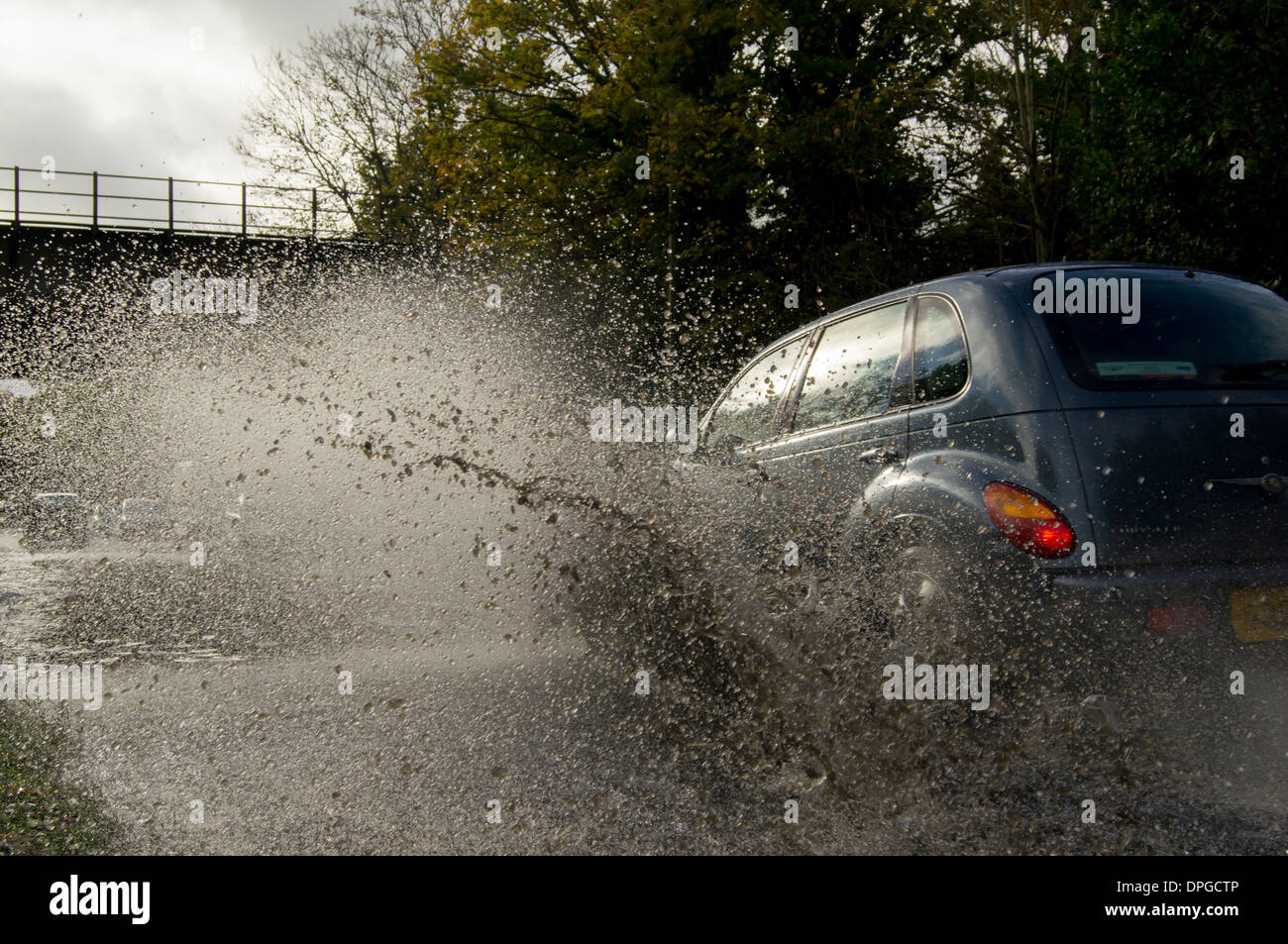 flood water on road Stock Photo - Alamy