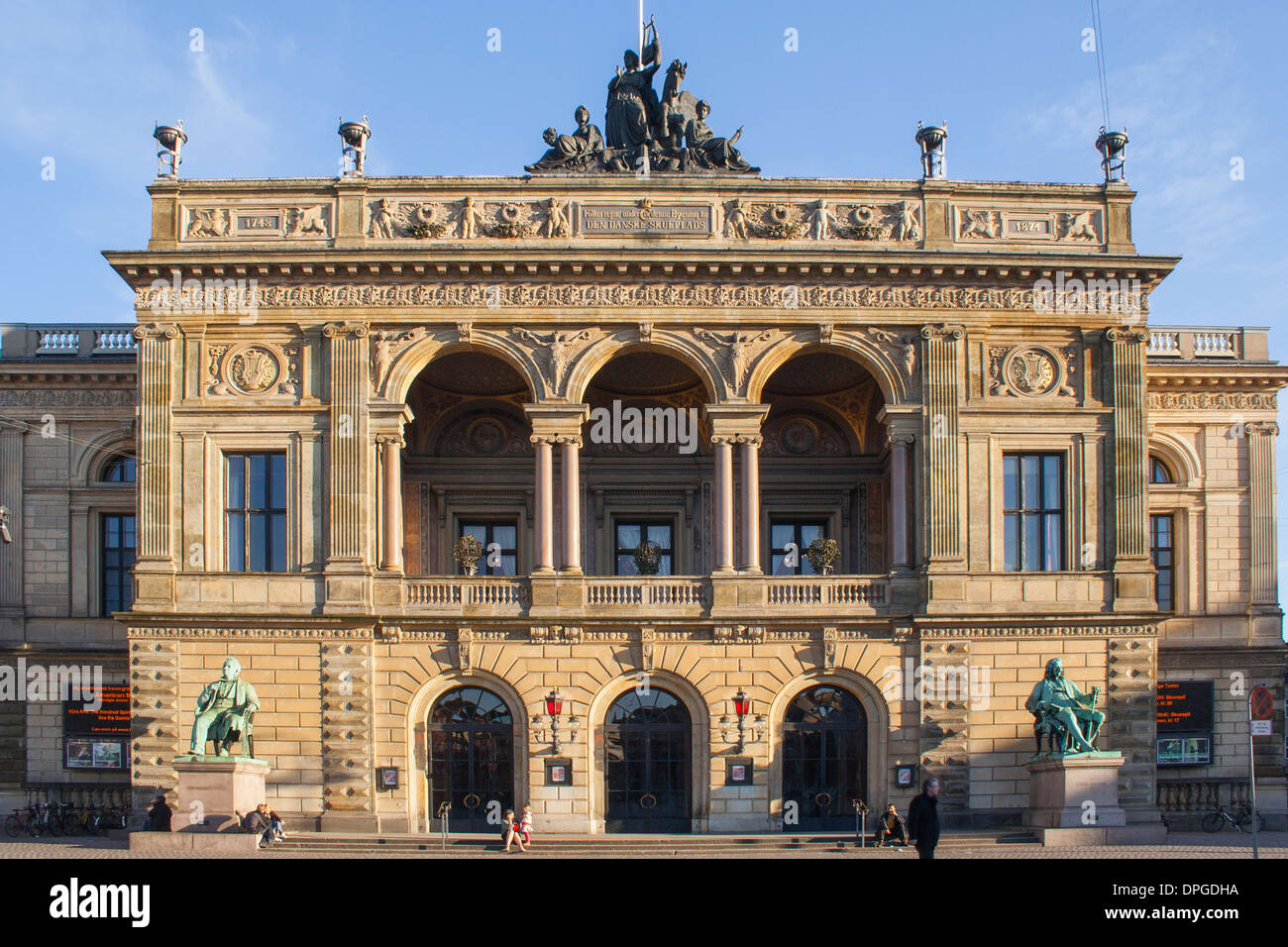 Royal Danish Theatre on Kongens Nytorv, Copenhagen Denmark Stock Photo ...