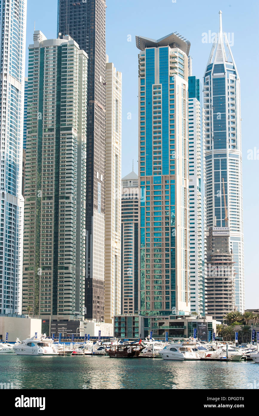 Modern skyscrapers, Dubai, United Arab Emirates Stock Photo - Alamy