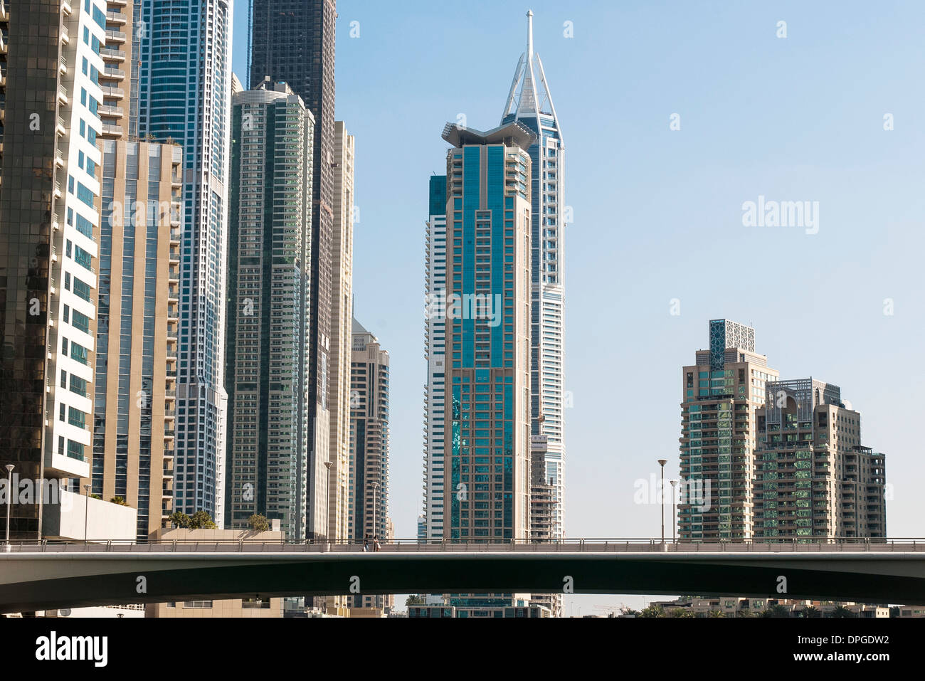 Modern skyscrapers, Dubai, United Arab Emirates Stock Photo - Alamy
