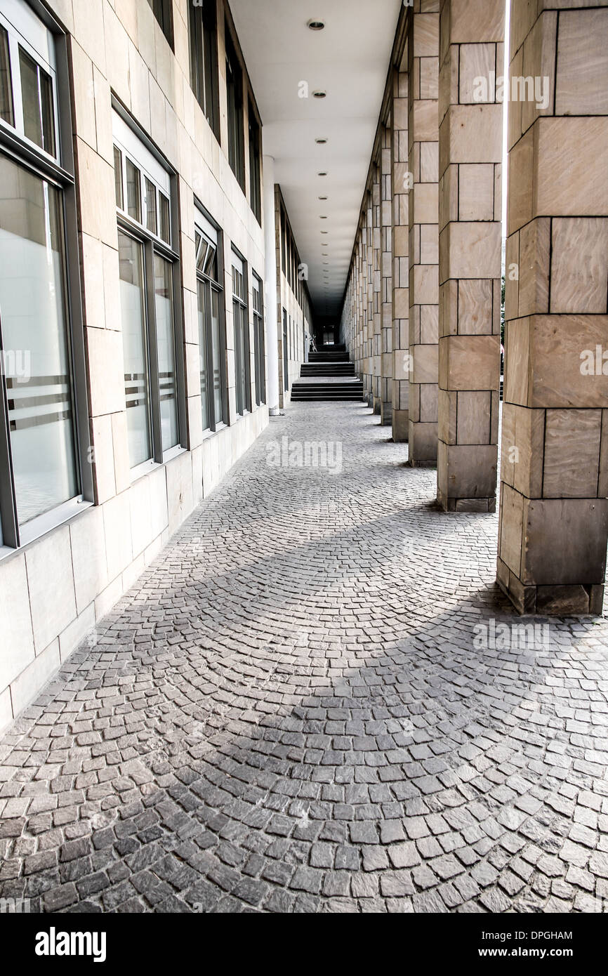 Exterior architecture floor in downtown Frankfurt, Germany Stock Photo ...