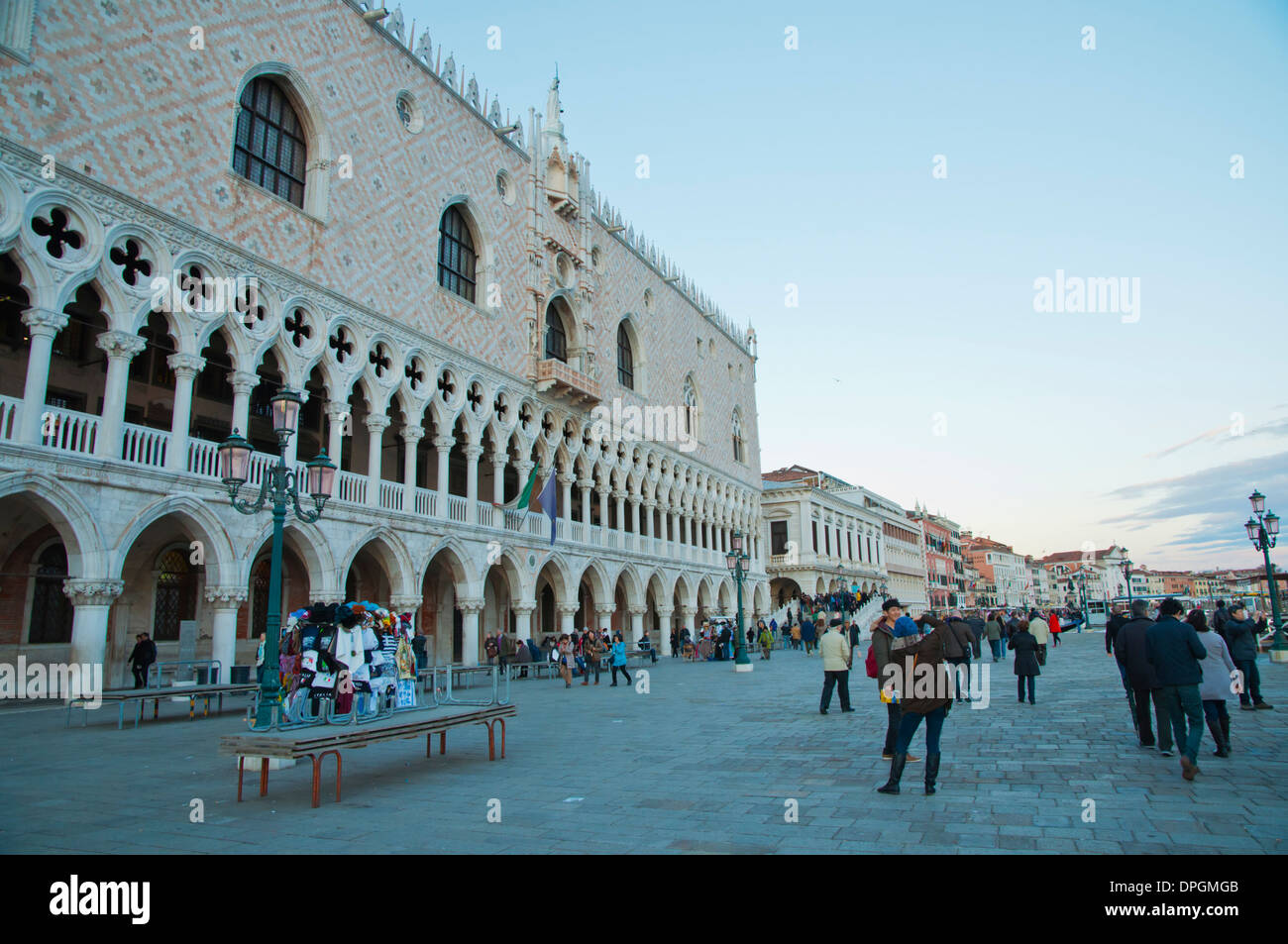 Molo seaside promenade at St Marks Square, San Marco district Venice ...