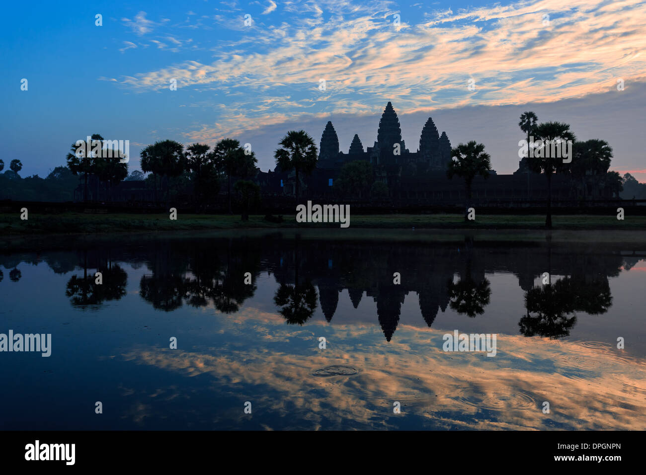 Sunrise at Angkor Wat Reflection, Siem Reap, Cambodia Stock Photo - Alamy