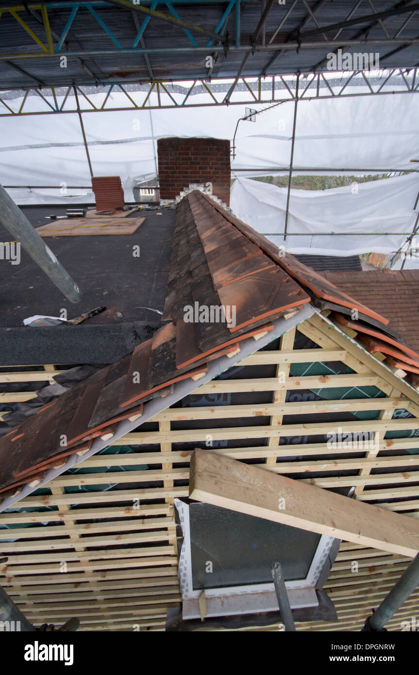 Europe, UK, England, London, scaffolding on house Stock Photo - Alamy