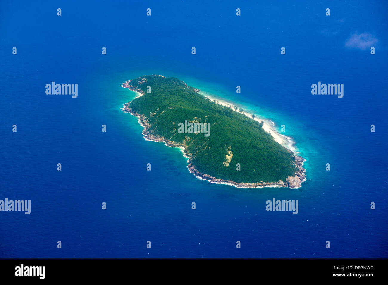 Aerial view of the Seychelles, Aride, Seychelles, africa Stock Photo ...