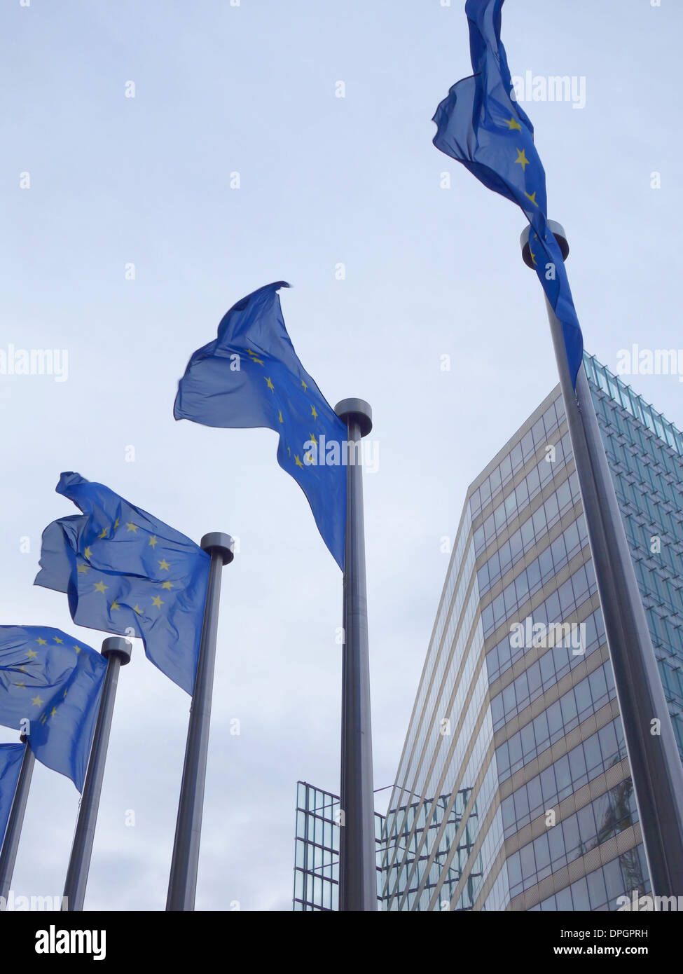 Eu european flags hi-res stock photography and images - Alamy